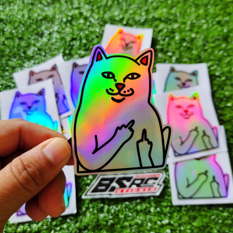Jual sticker kucing fucek HOLOGRAM | Shopee Indonesia