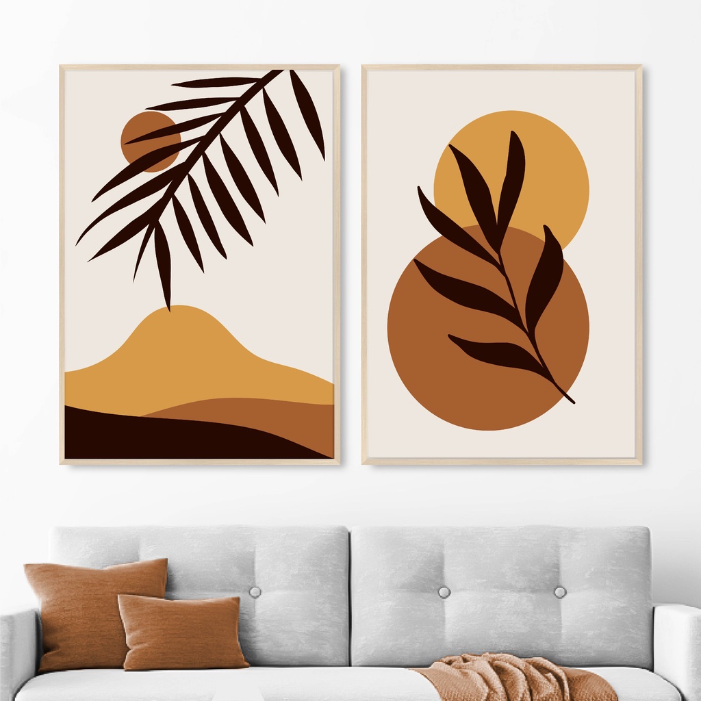 Jual Hiasan Dinding Ruang Tamu Minimalis 80x57cm & 40x57cm INCLUDE ...