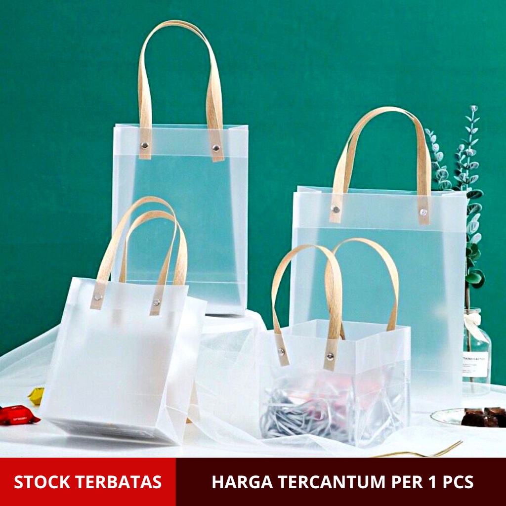 Jual Tas Mika PVC Transparan, Tas Mika PVC Polos Goodiebag Hampers ...