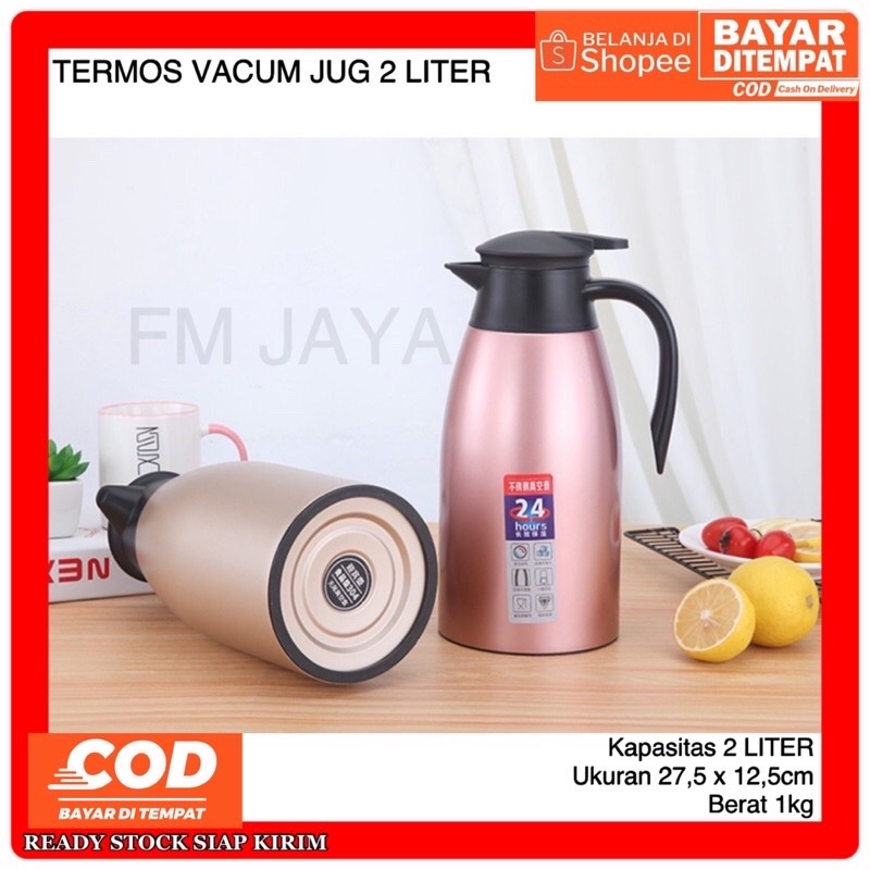 Jual 26 TERMOS AIR STAINLESS STEEL TAHAN PANAS DAN DINGIN || TERMOS TEH ...