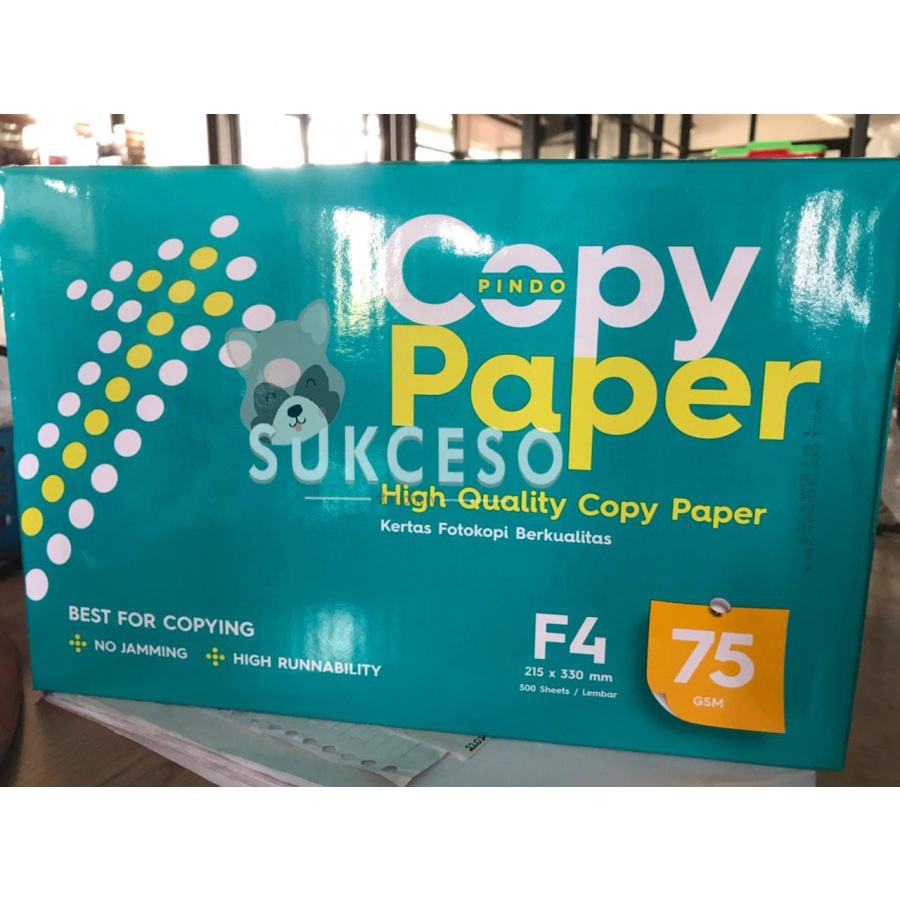 Jual Copy Paper F4 75 gr / Kertas HVS Print Fotocopy Ukuran F4 75gsm ...