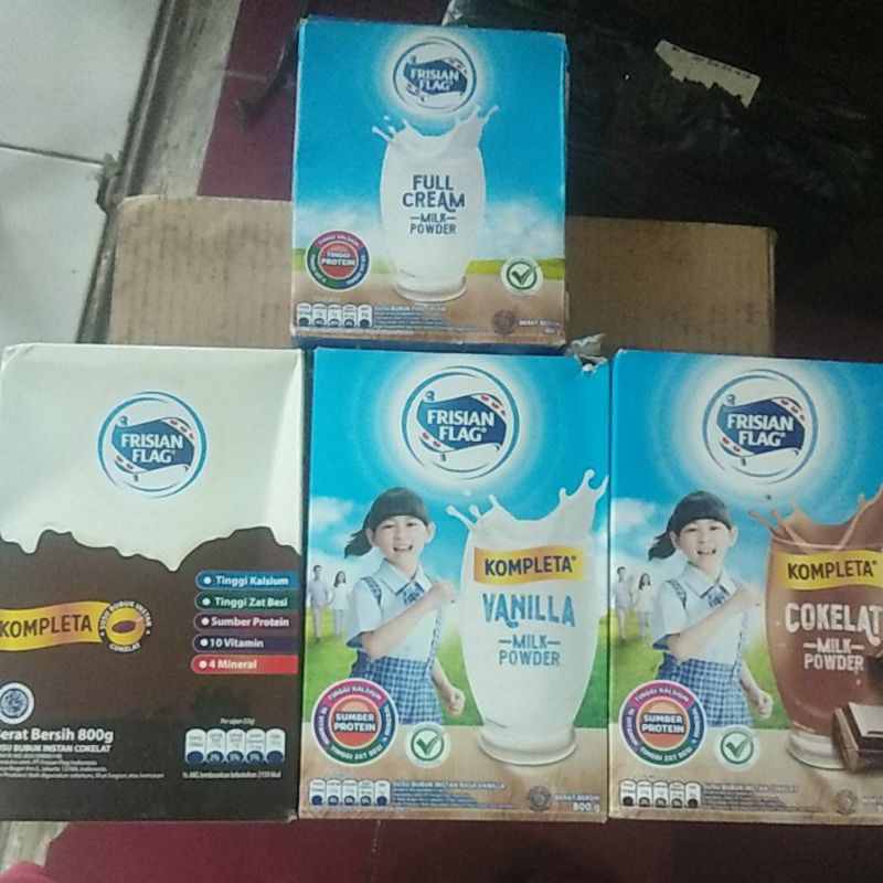Jual Frisian Flag kompleta cok full cream, vanila 800g | Shopee Indonesia