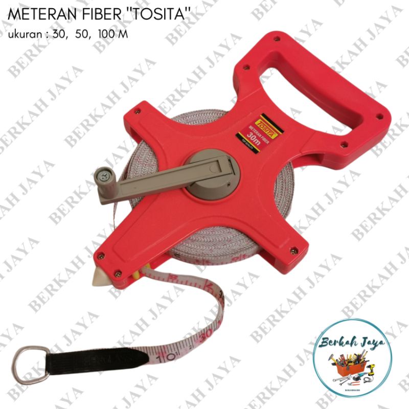 Jual Meteran Jalan TOSITA Fiber Body Plastik 30M / 50M / 100 Meter ...