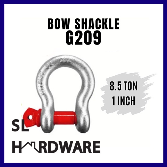 Jual Bow Shackle G209 8 Ton Ring Omega Bow Shackle 8 Ton Omega 1 Inch ...