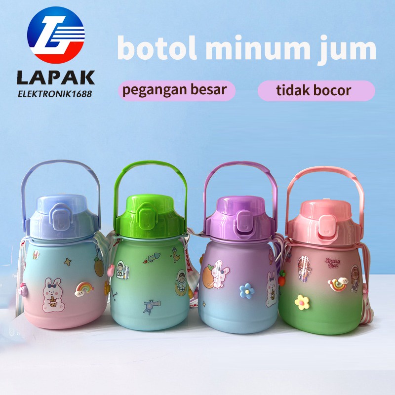 Jual Botol Minum Viral 1 liter botol sultan Botol kekinian real pict ...