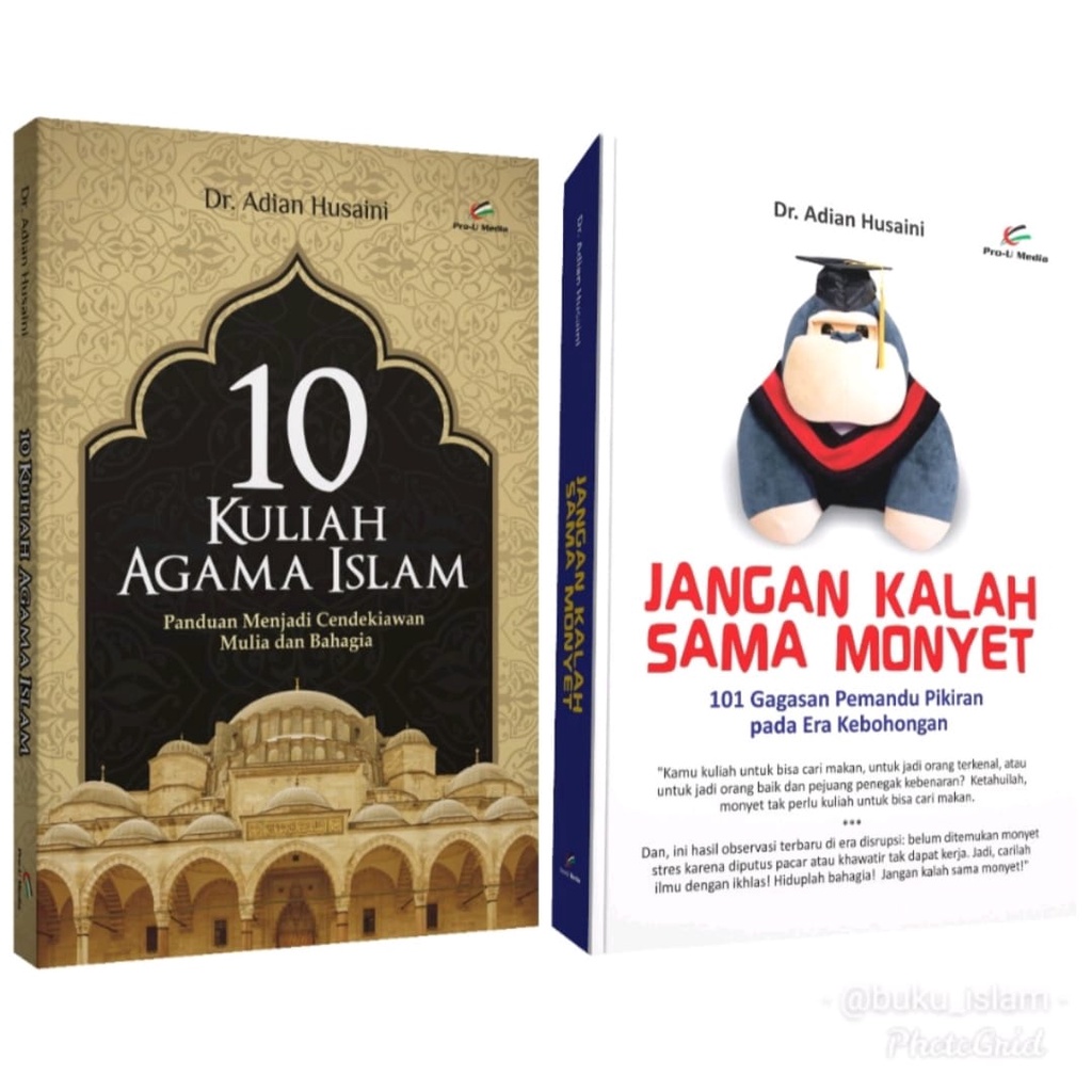 Jual Paket Buku Pemikiran Islam Karya Dr Adian Husaini Isi 2 Pcs