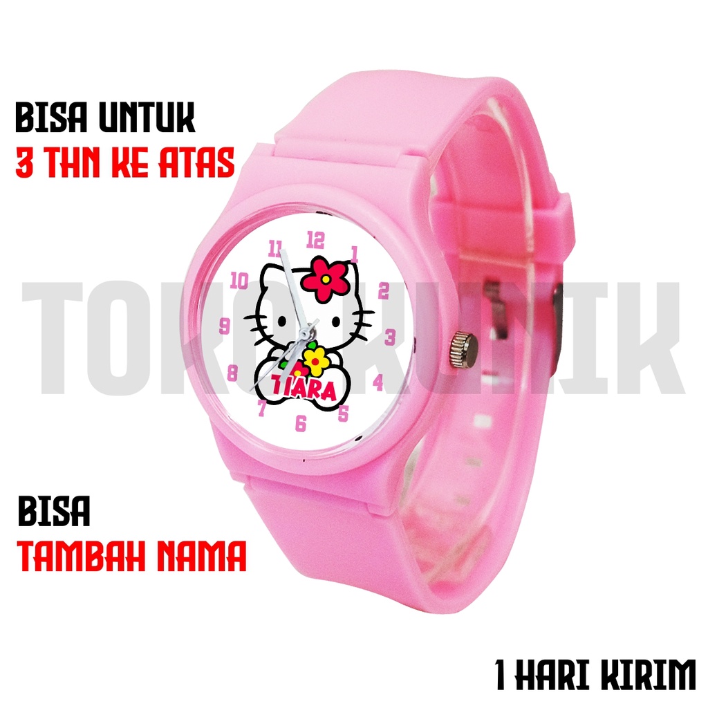 Jual JAM TANGAN ANAK PEREMPUAN WANITA CEWEK CEWE CUSTOM KARAKTER KARTUN ...