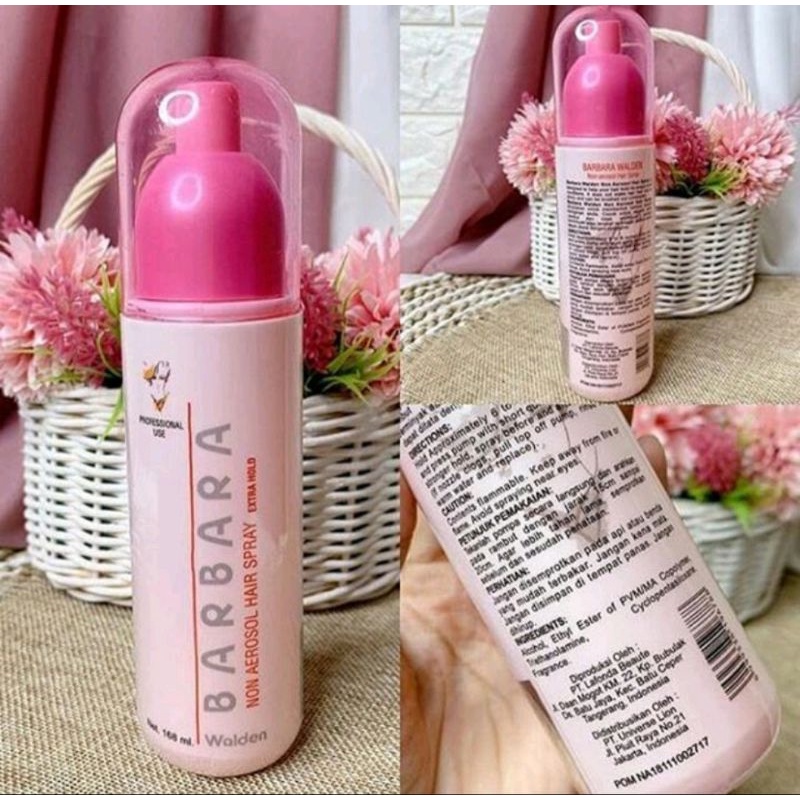 Jual Barbara walden Non aerosol hair spray Extra Hold 168ml | Shopee Indonesia