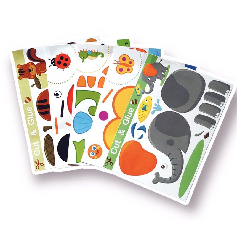 Jual Lembar Aktivitas Menggunting & Menempel Hewan | Shopee Indonesia