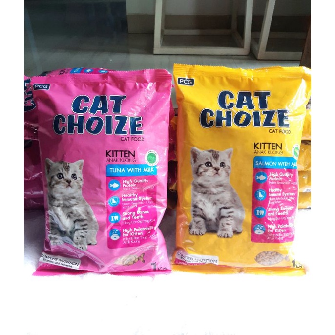 Jual CAT CHOIZE KITTEN TUNA DAN SALMON 1KG|| MAKANAN KUCING CAT CHOIZE ...