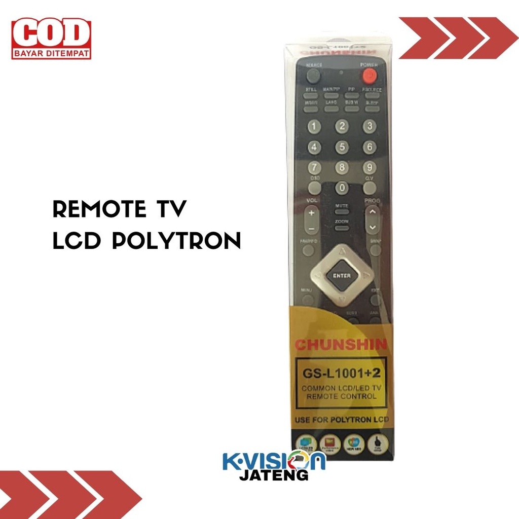 Jual REMOTE TV LED POLYTRON CHUNSIN | Shopee Indonesia