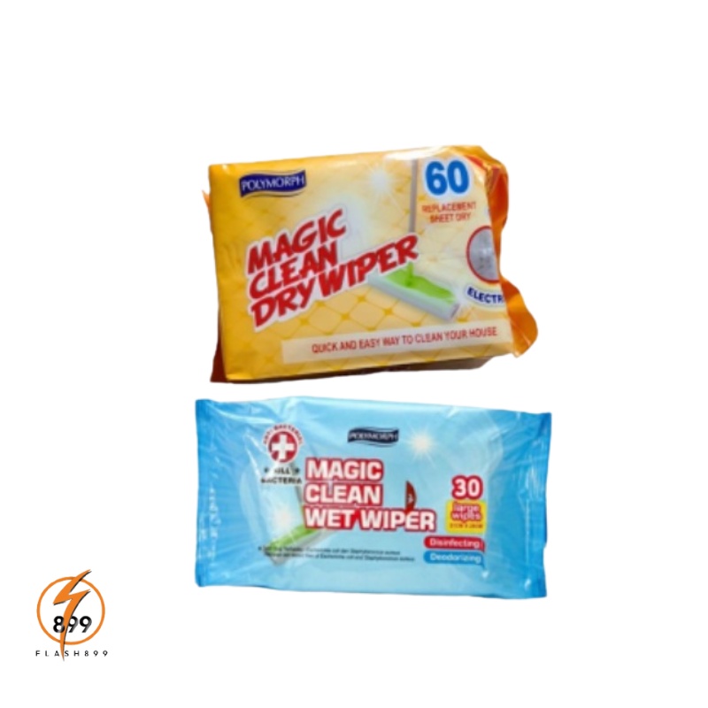 Jual MAGIC CLEAN DRY TISU KERING + MAGIC CLEAN WET TISU BASAH PEMBERSIH ...