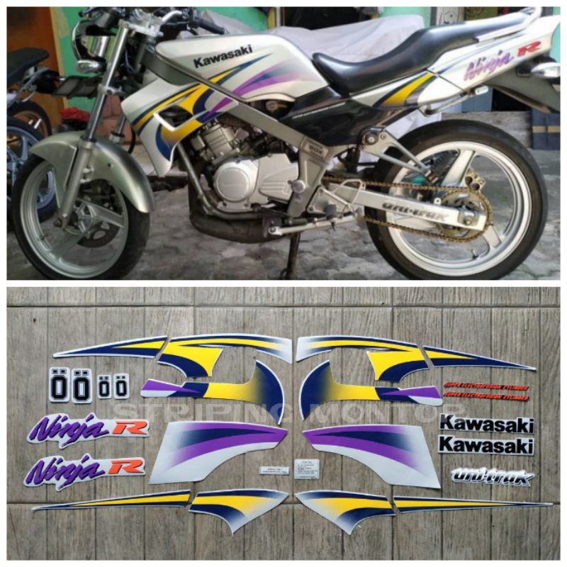 Jual Lis Striping Sticker Ninja Kis R Tahun 2003 Silver | Shopee Indonesia