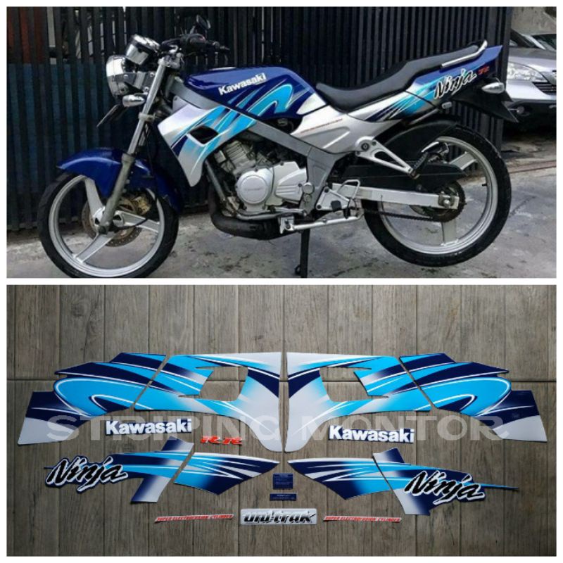 Jual Lis Striping Sticker Ninja R Kis Tahun 2002 Biru | Shopee Indonesia