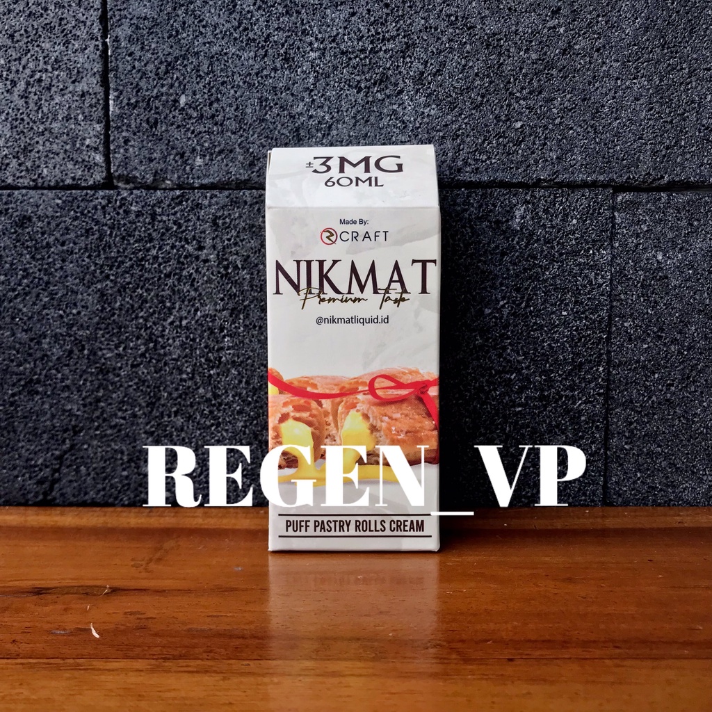 Jual LIQUIDS FREEBASE NIKMAT V1 PUFF PASTRY ROLLS CREAM 60ML BY RCRAFT ...