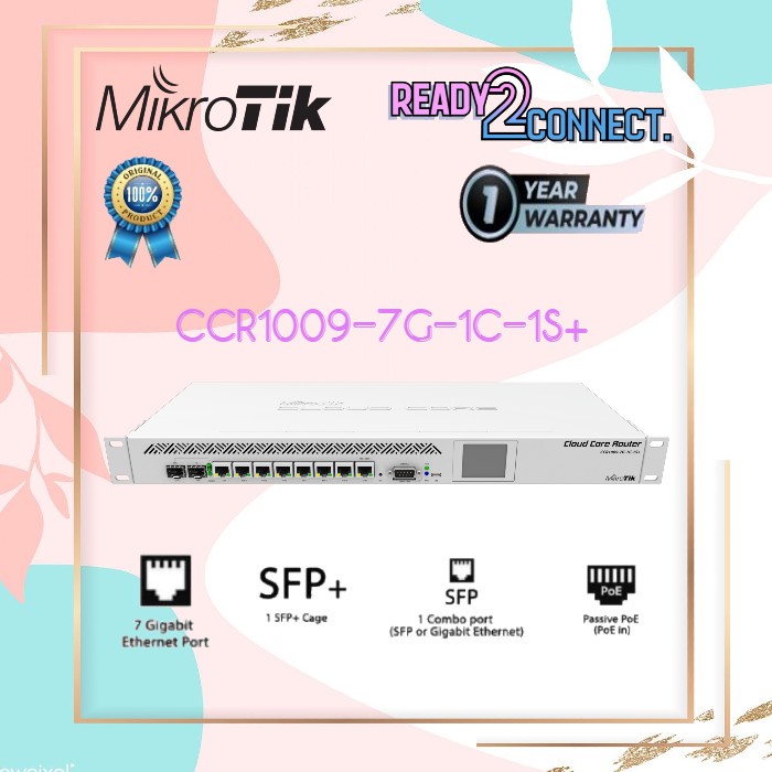 Jual Mikrotik Routerboard CCR1009-7G-1C-1S+ | Shopee Indonesia
