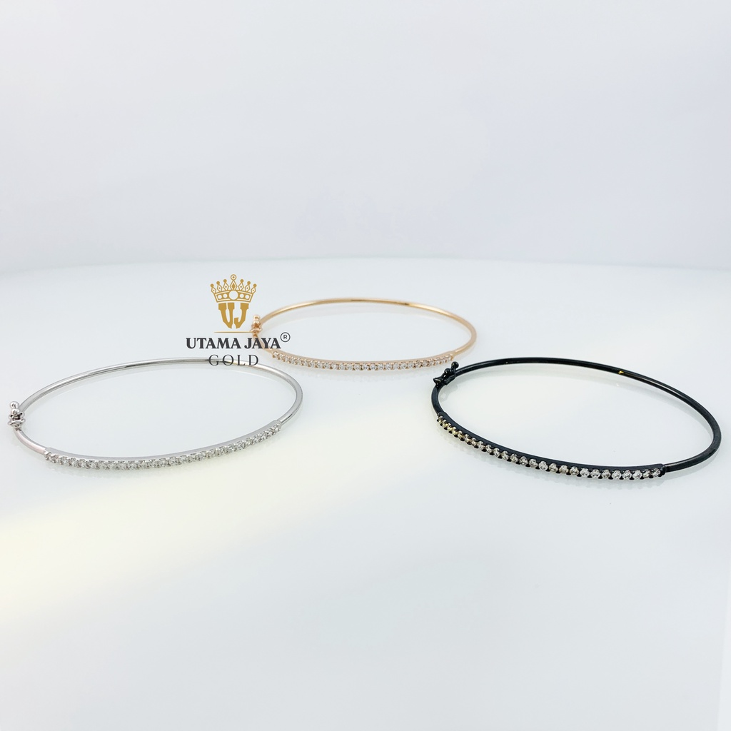 Jual Gelang kaku model stack mata listring | Shopee Indonesia