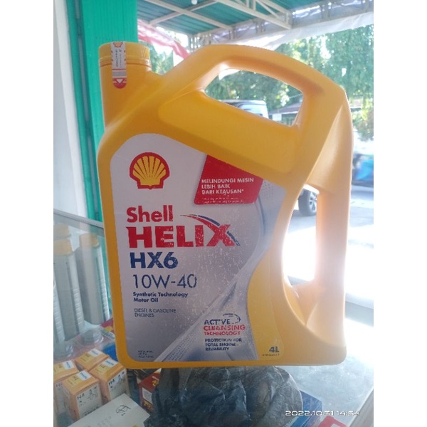 Jual OLI SHELL HELIX HX6 10W-40 4L | Shopee Indonesia