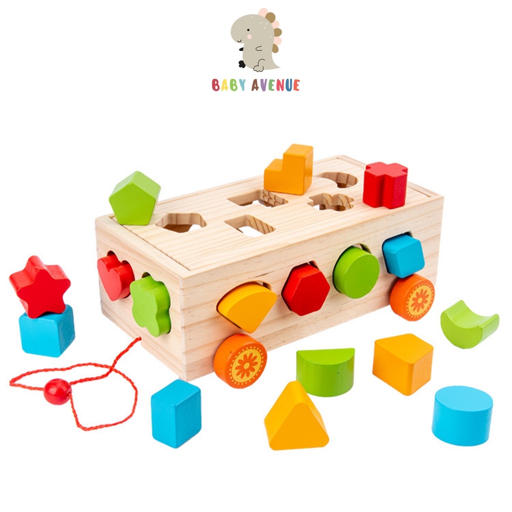 Jual Mainan Anak Edukasi Sorting Shape Cube Box / Wooden Puzzle Shape ...