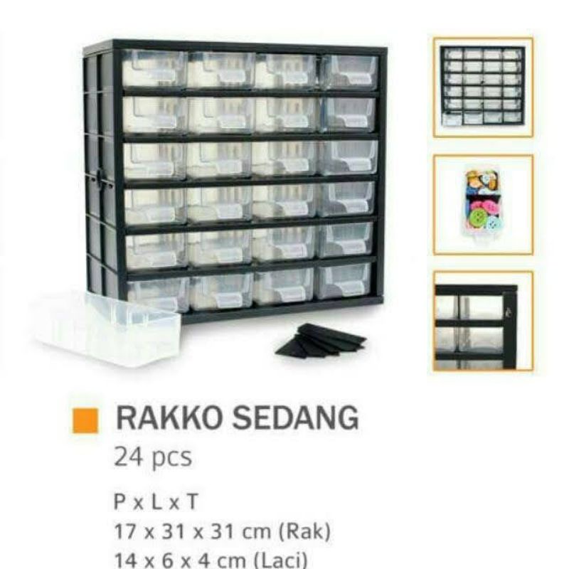 Jual Rako rak komponen isi 24 slot rakko 24 slot | Shopee Indonesia