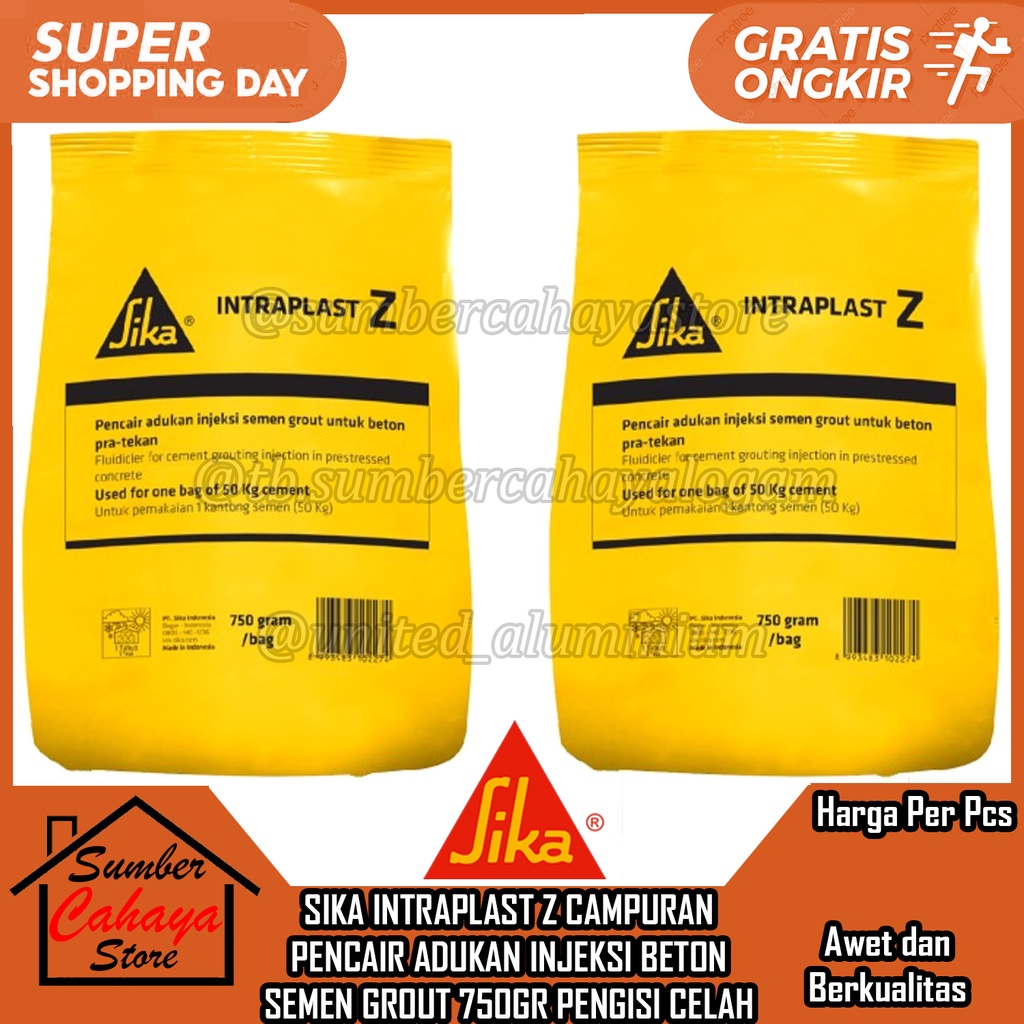 Jual Sika Intraplast Z Campuran Pencair Adukan Injeksi Beton 750gr ...