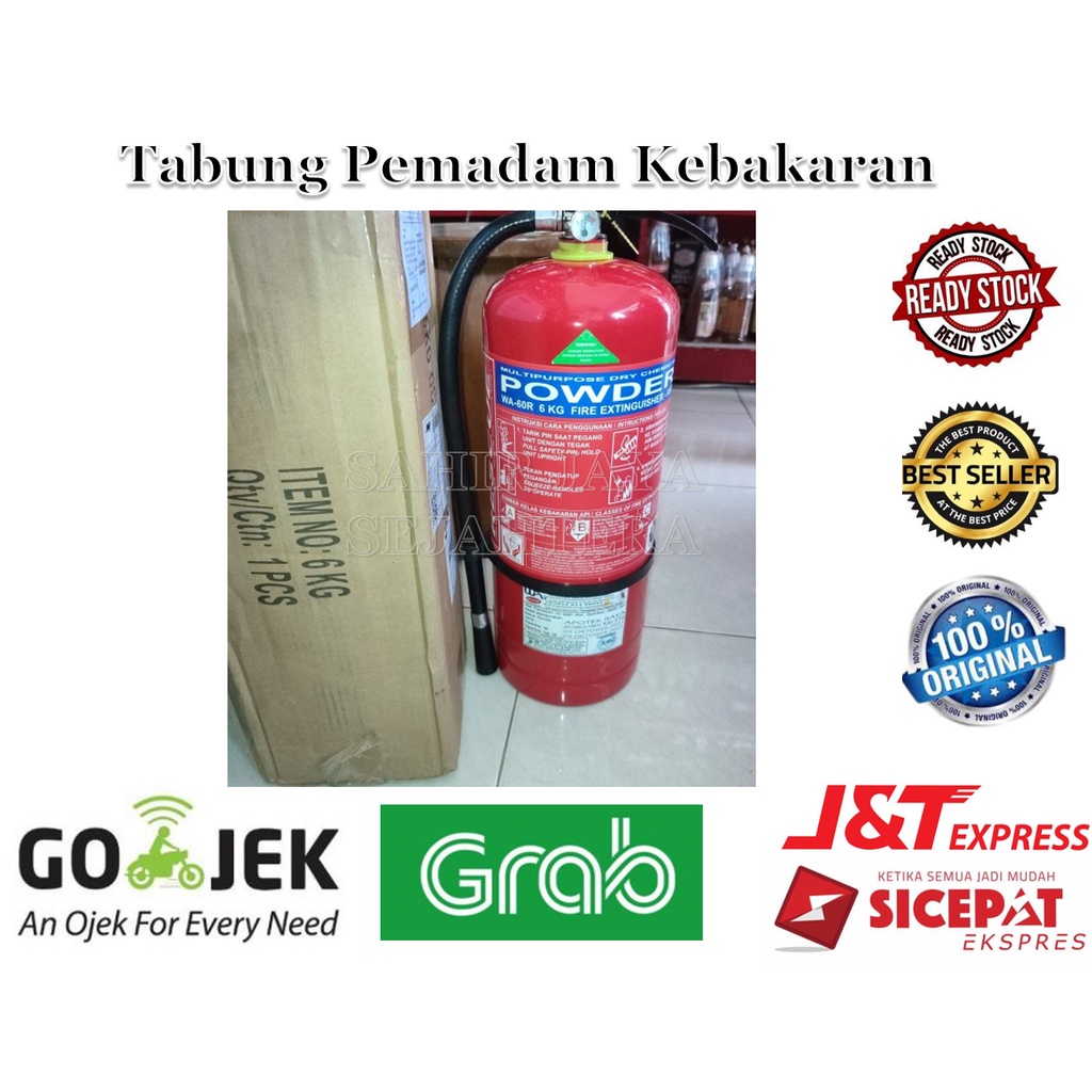 Jual Harga 1 Set Apar 6kg Powder Tabung Pemadam kebakaran 6Kg Alat ...