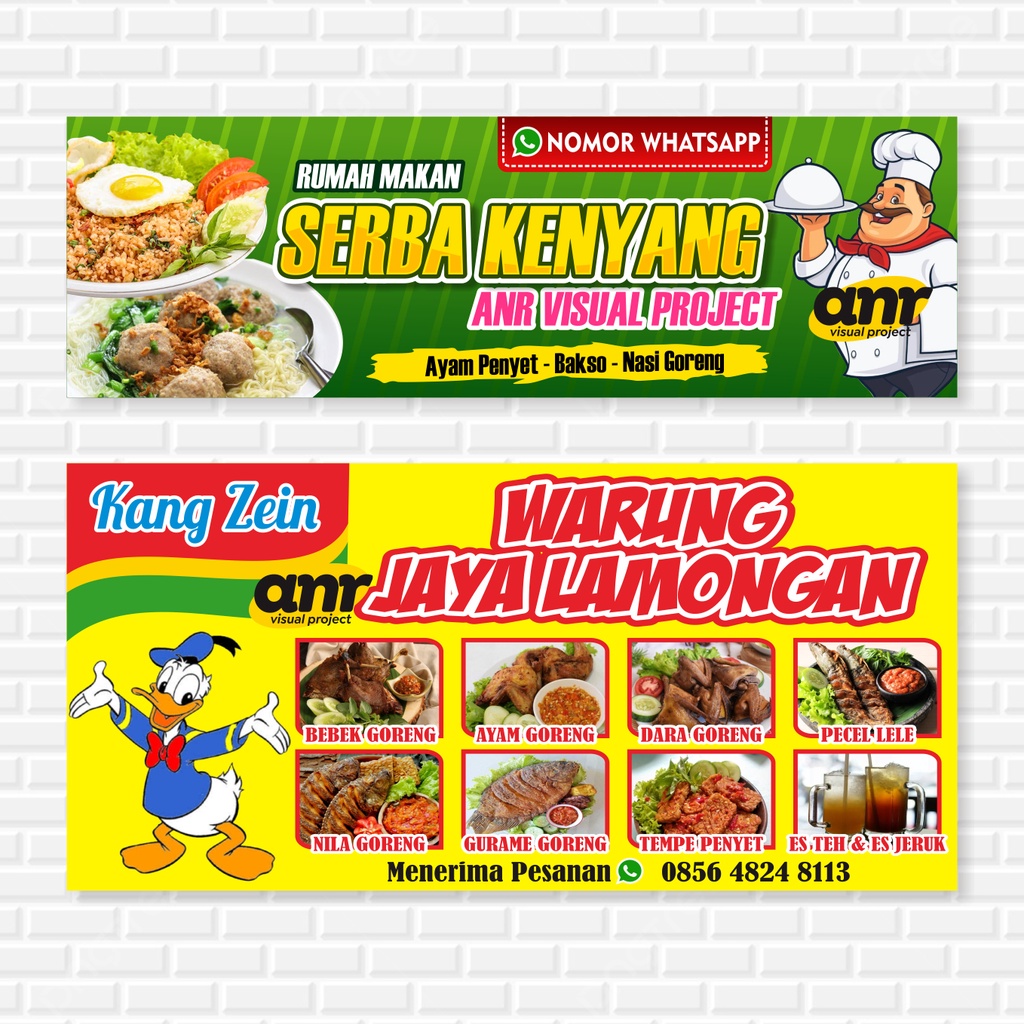 Jual 1 HARI JADI - BANNER / SPANDUK RUMAH MAKAN - BANNER / SPANDUK WARUNG MURAH - FREE DESAIN ...