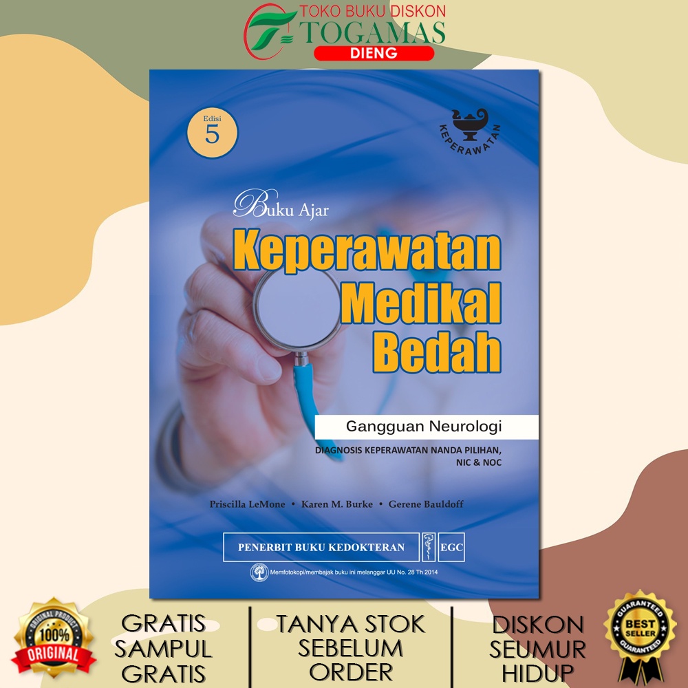 Jual Buku Ajar Keperawatan Medikal Bedah Gangguan Neurologi Ed 5
