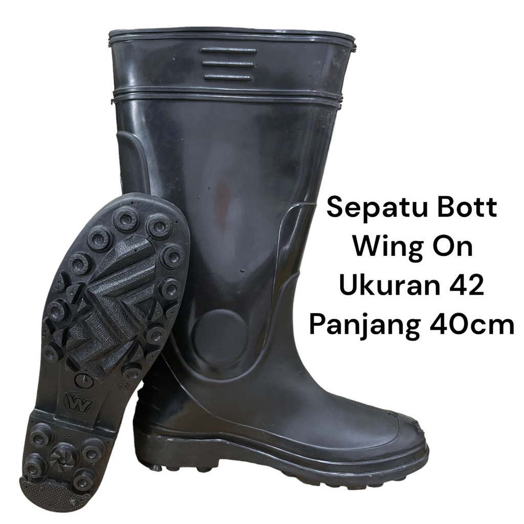 Jual SEPATU BOOT HITAM NO42/SEPATU PROYEK WING ON/SEPATU BOTS | Shopee ...