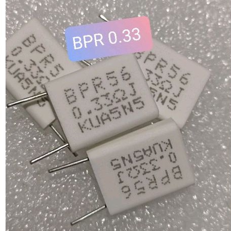 Jual RESISTOR BPR 0.33 OHM 5WATT RESISTOR 0,33 OHM 5 WATT BPR 0.33OHM 5W | Shopee Indonesia