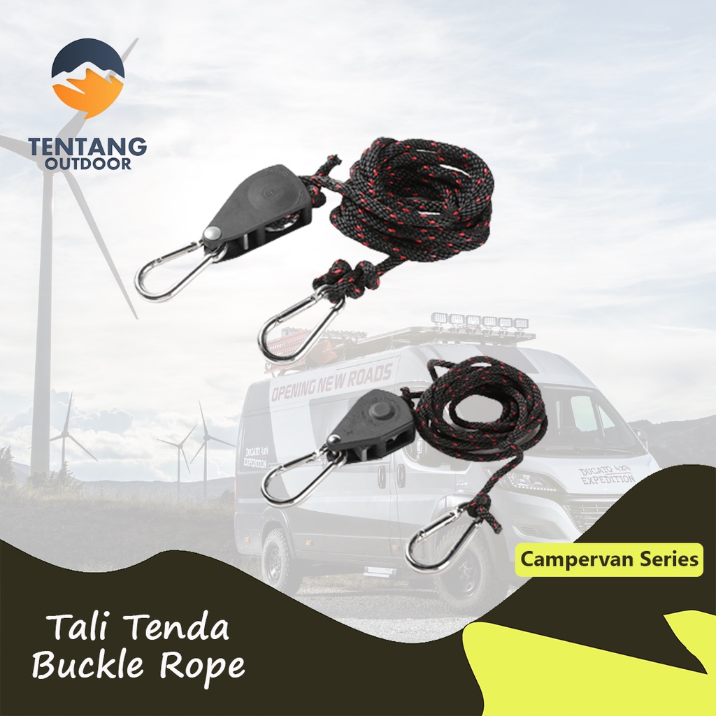 Jual Tali Tenda Camping Katrol Adjustable Rope Buckle Hook Tent ...