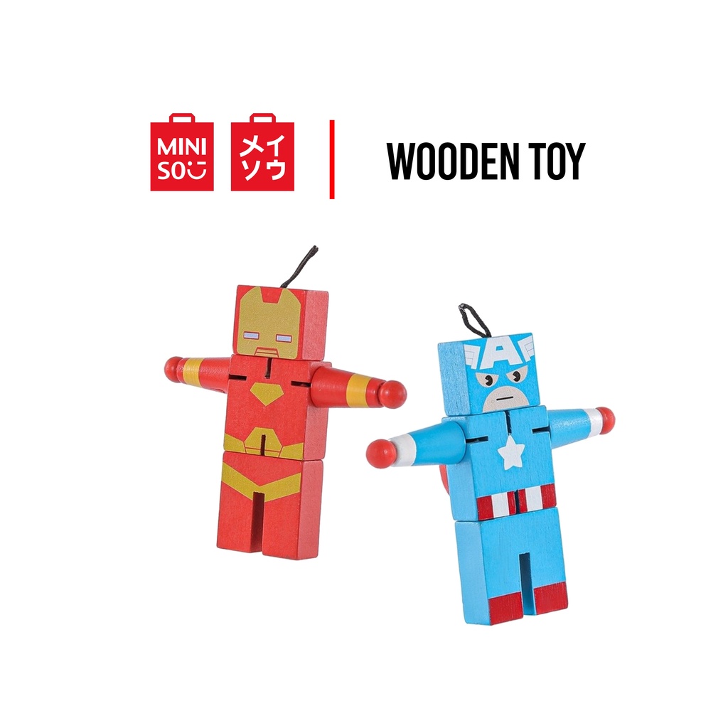 Jual MARVEL MINISO Small Wooden Toy - MINISO Mainan Anak 3+ | Shopee ...