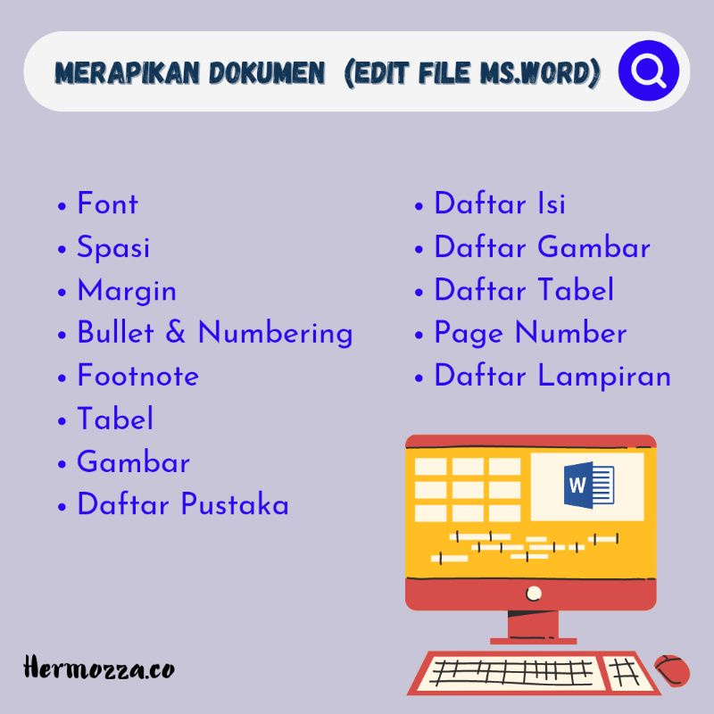 Jual MERAPIKAN DOKUMEN FILE WORD PROFESIONAL EDIT TOTAL | DAFTAR ISI ...