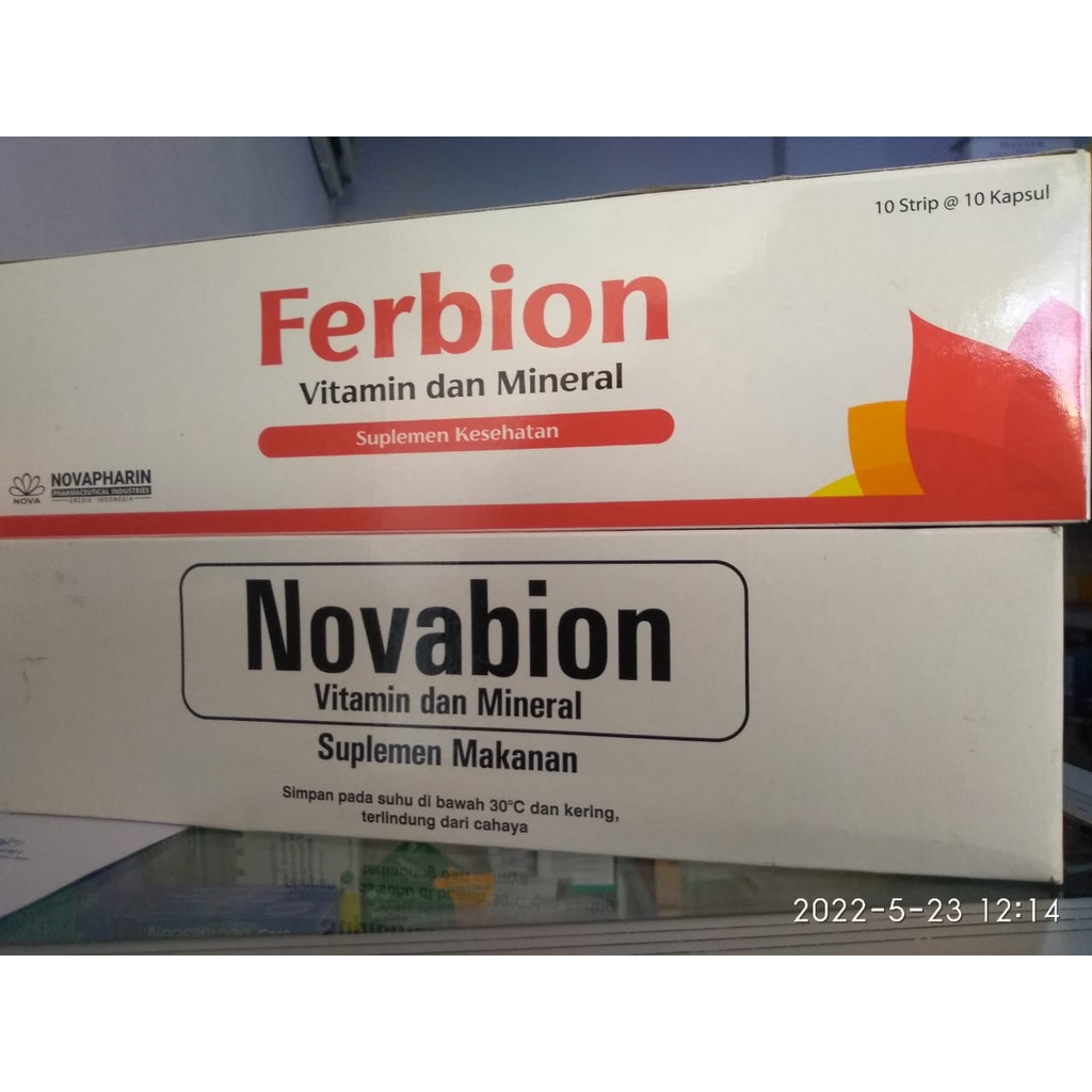 Jual Novabion Box 100 Tablet ganti nama ferbion | Shopee Indonesia