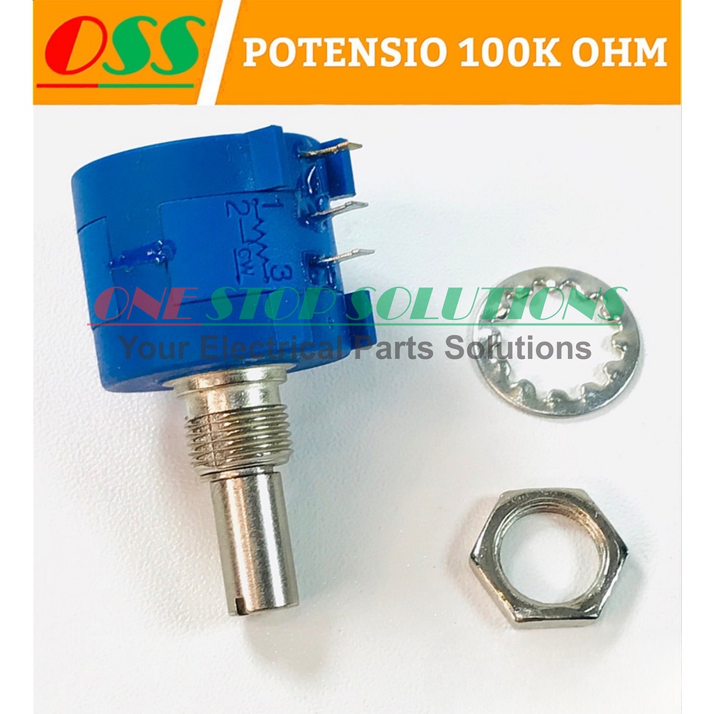 Jual POTENSIO 100K OHM BOURNS MEXICO MULTITURN | Shopee Indonesia