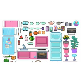 Jual PERLENGKAPAN RUMAH TOCA BOCA MAINAN KERTAS TOCA BOCA BP BPAN TOCA ...