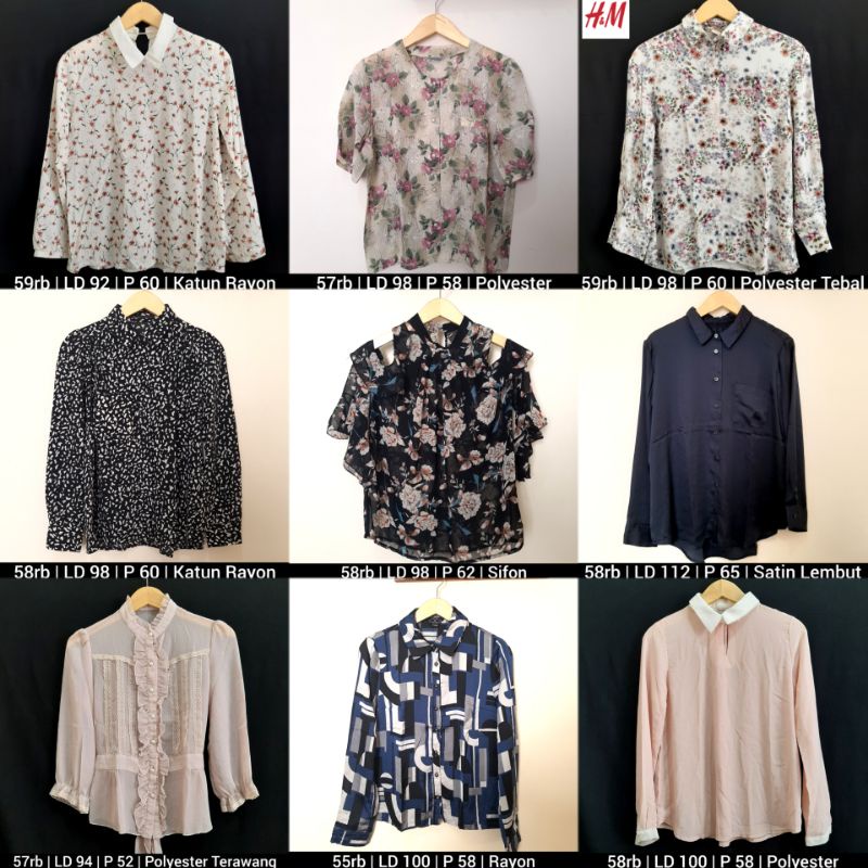 Jual Kemeja Retro dan Blouse Vintage Katalog I (Kemeja Garis & Blouse ...