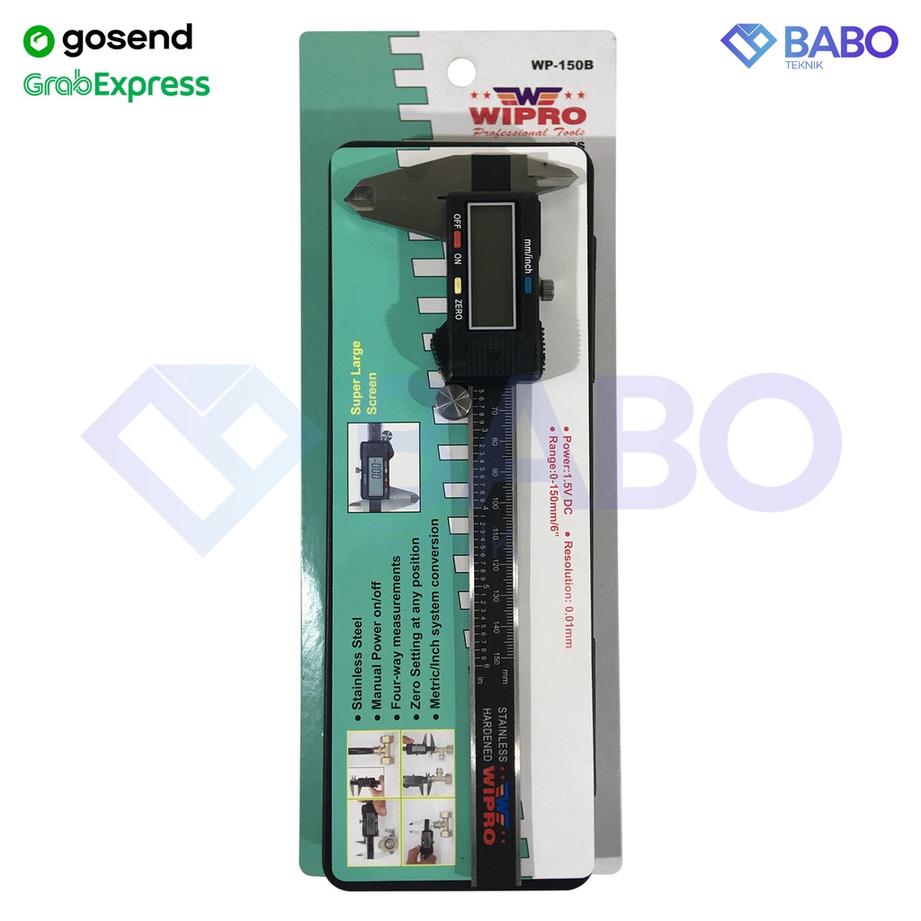 Jual WIPRO WP-150B Sketmat Digital / Jangka Sorong Digital / Vernier Caliper Wipro | Shopee ...