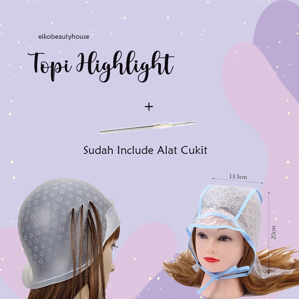 Jual Topi Semir Highlight Cat Rambut Salon Pewarnaan Barber Barbershop ...