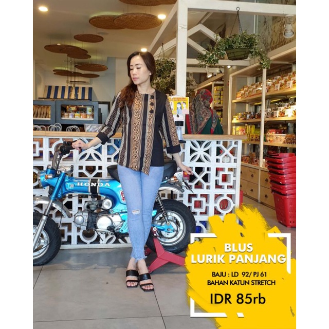 Jual blus lurik panjag | Shopee Indonesia