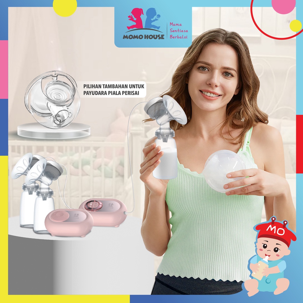 Jual MOMO HOUSE Pompa ASI Elektrik Breast Pump Pumping asi Elektrik ...