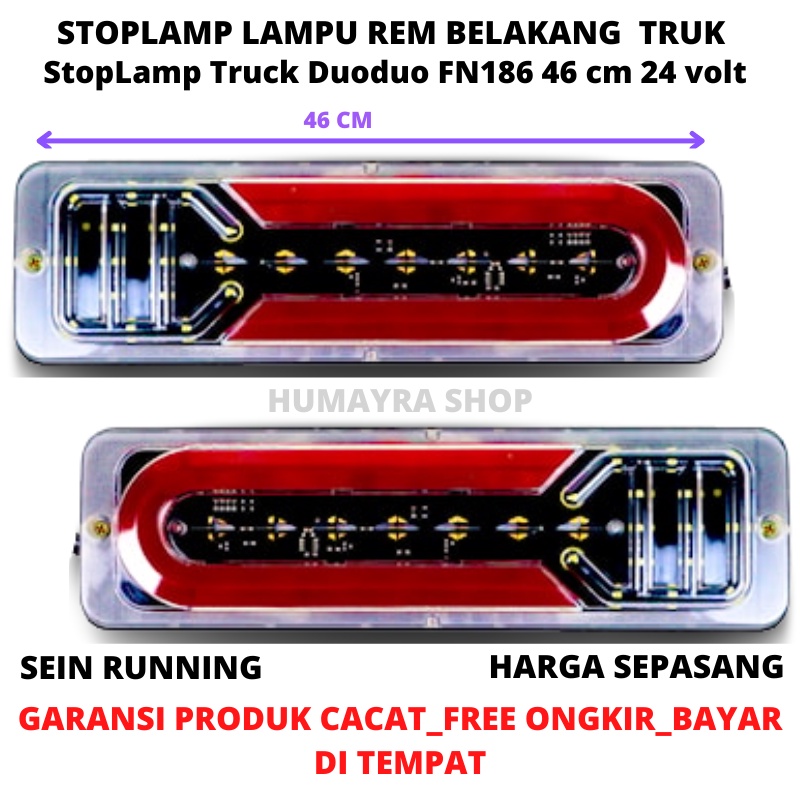 Jual Lampu Variasi Stop Lamp StoplampTruck Duoduo FN186 Sein Runing LED Rem Belakang Mobil Truk ...