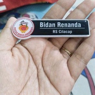 Jual PAPAN NAMA BIDAN PERAWAT NAMETAG BIDAN NAME TAG PERAWAT | Shopee ...