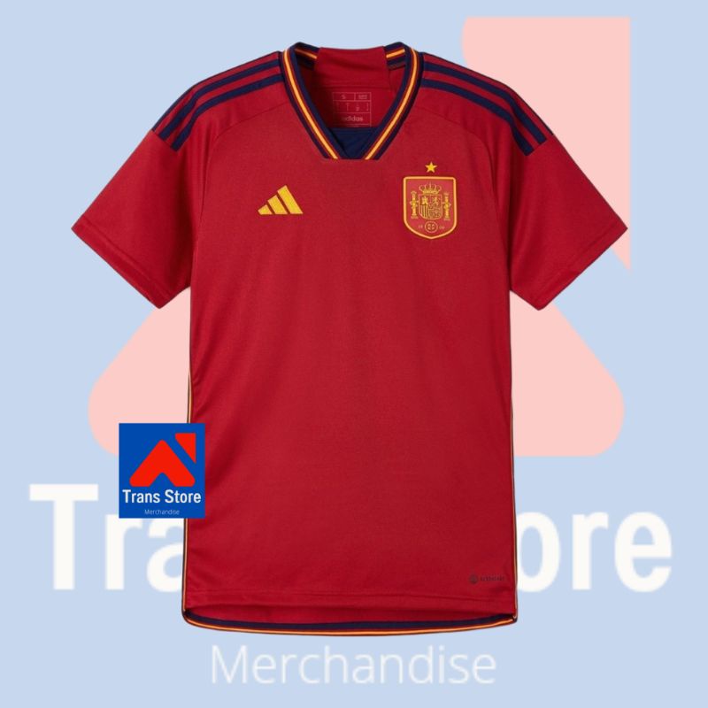 Jual ADIDAS SPAIN HOME FOOTBALL SHIRT ORIGINAL FIFA QATAR 2022 | Shopee ...