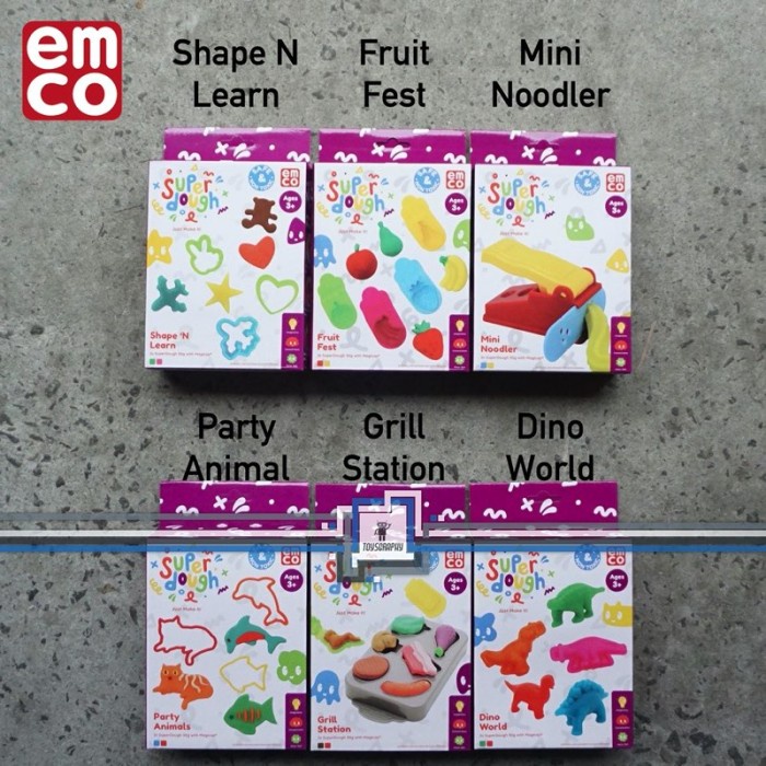 Jual Emco Super Dough Activity Set Mini Classic Playdoh Play Doh Fun ...