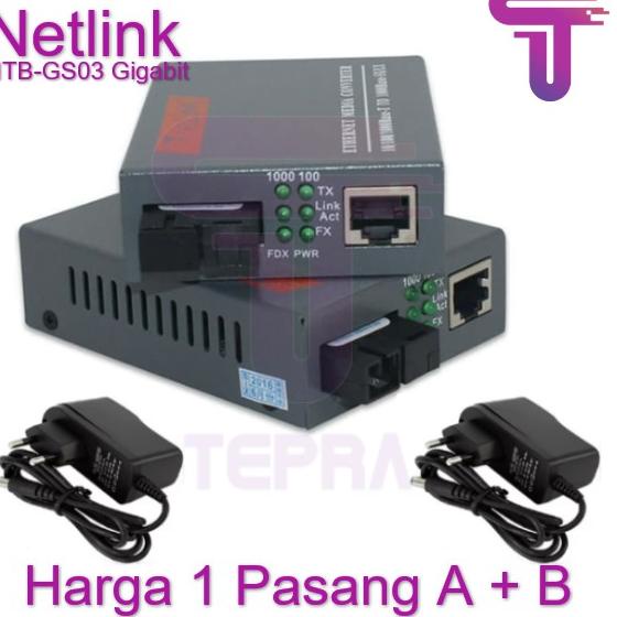Jual Netlink HTB GS03 HTB-GS03 Gigabit Single mode Media Converter | Shopee Indonesia