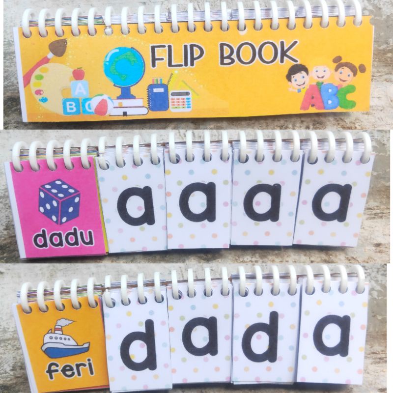 Jual Flip Book Buku Latihan Belajar Membaca Mainan Edukasi Anak ...