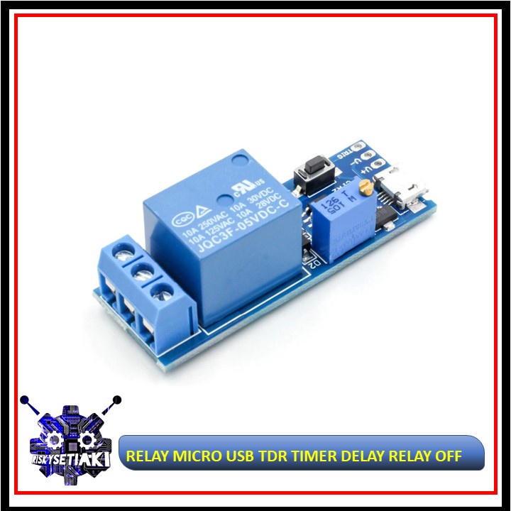 Jual RELAY MICRO USB TDR TIMER DELAY RELAY OFF NE555 TRIGGER SWITCH 5V-30V | Shopee Indonesia