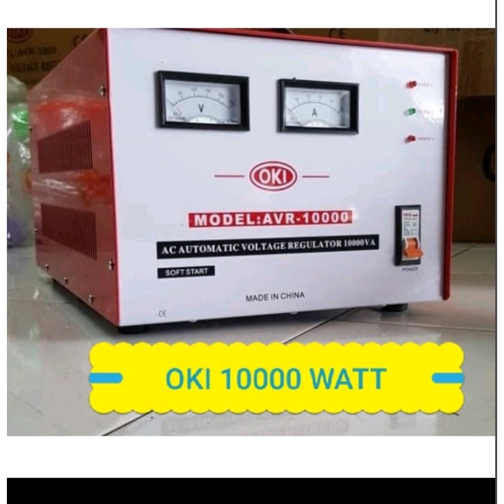 Jual STAVOL STABILIZER AVR OTOMATIS OKI 10000 WATT | Shopee Indonesia