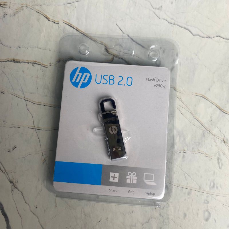 Jual Flashdisk HP 8GB Silver USB Laptop Komputer High Speed | Shopee ...